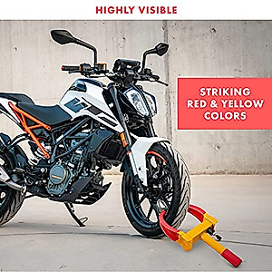 VaygWay Tire Clamp Universal Wheel Lock- Heavy Duty Security Metal Boot Stabilizer Anti Theft Wheel Chock Lock Car Trailer Wheel-Security Travel Locking Claw Auto- for Car Van Golf Cart SUV