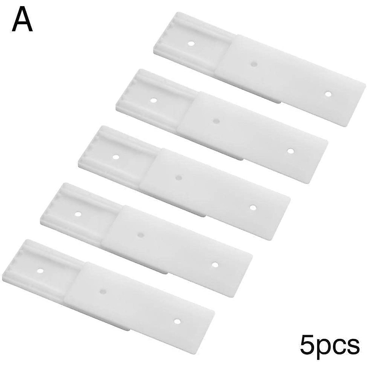 Htppzjr Wall-Mounted Sticker Punch-Free Plug Power Strip Holder Fixator Traceless Fixer Self-Adhesive Fixer Organizer Socket Home, 5Pcs, White