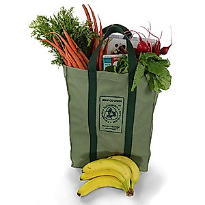 Hemp Go Green 100% Hemp Canvas Washable Heavy Duty Reusable Shopping Bag