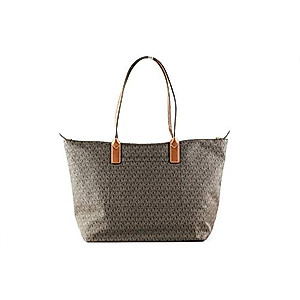 Michael Kors large top zip travel tote tangerine multi