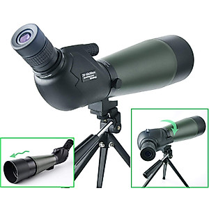 GOSKY 20-60 X 80 Porro Prism Spotting Scope- Waterproof Scope for Bird Watching Target Shooting Archery Range Outdoor Activities -with Tripod