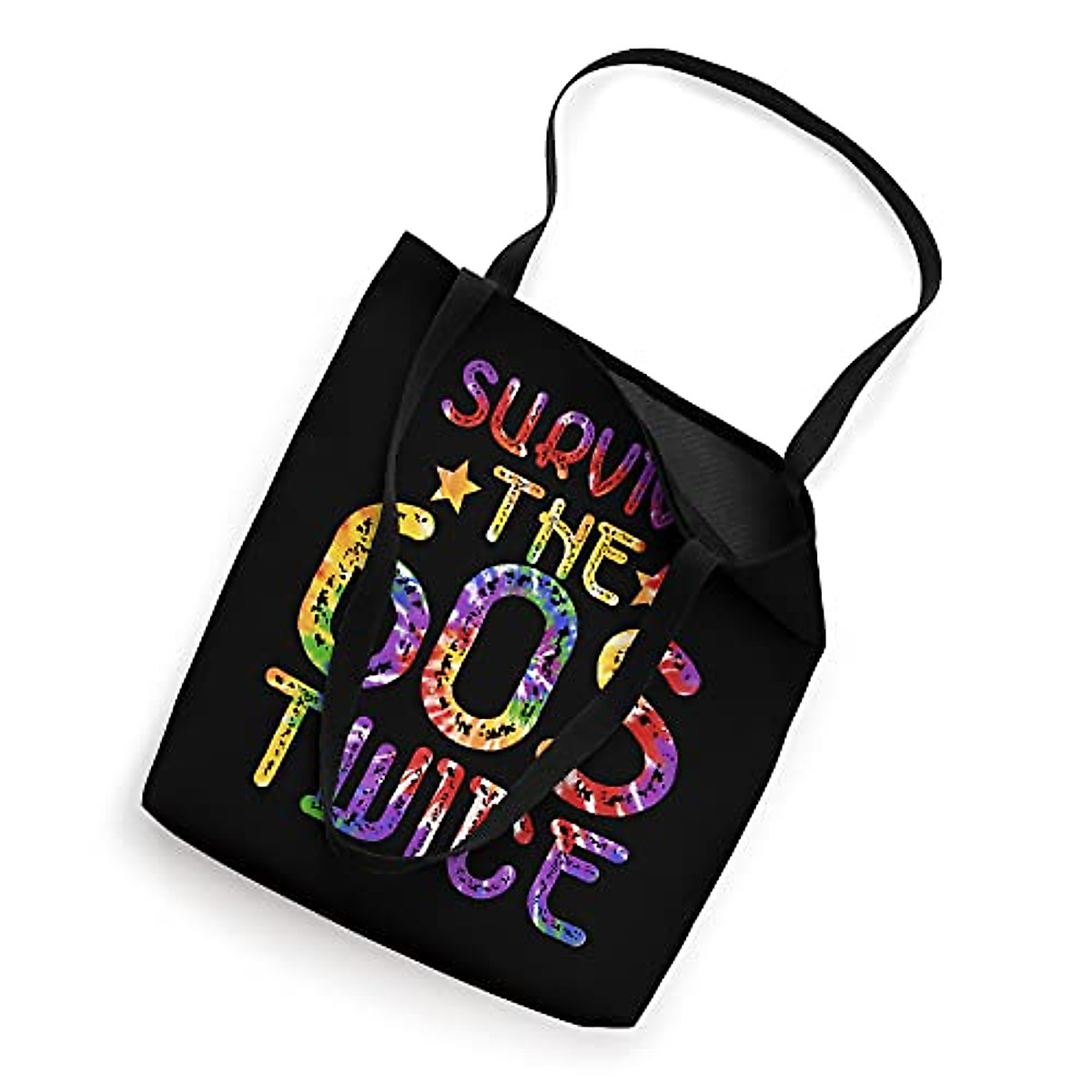 I Survived The Sixties 60s Twice Tie Dye 70th Birthday Tote Bag