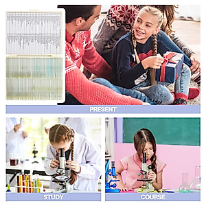 120Pcs Prepared Microscope Slides Animals Insects Plants Bacterial Sample Biological Slide Specimen for Kids Students Adults, for Science Study and Education