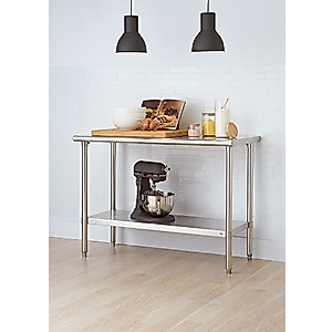 TRINITY EcoStorage NSF, 48-Inch Stainless Steel Utility Table,