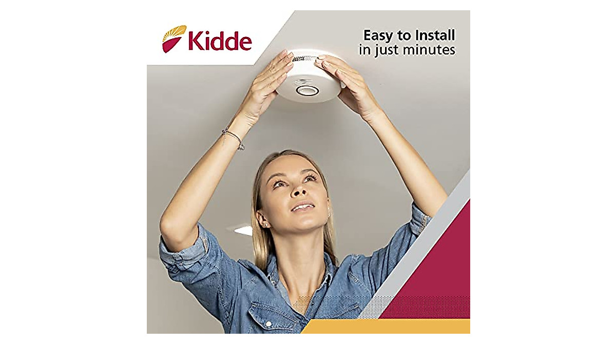 Kidde Smoke Detector: 10-Year Battery, Voice Alert