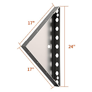 Floating Corner Shower Bench Kit-Customizable Appearance Corner Bench Seatin (17"x17"x24")