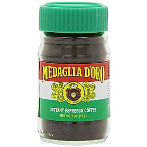 Medaglia D'Oro Espresso Style Instant Coffee, 2 Ounces (Pack of 12)