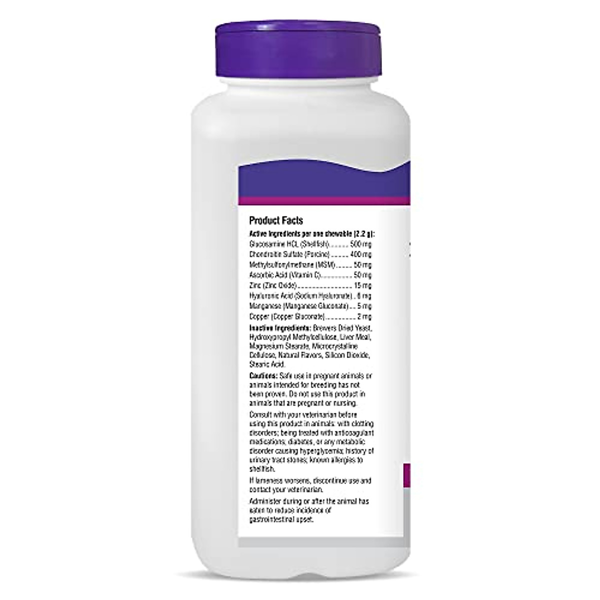 Essential Pet Products Adult Dog Hip & Joint Support Chewable Tablet Age 5+ with 500mg Glucosamine and 400mg Chondroitin, 120-Count
