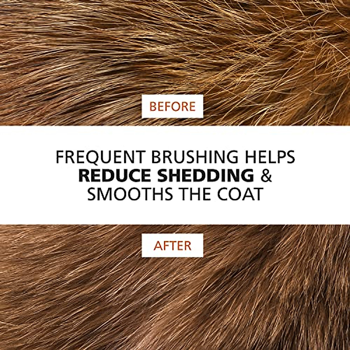 Wahl Premium Pet Double Sided Pin Bristle Brush with Patented Stacked Pin Design - Removes Loose Hair & Stimulates the Skin while Creating a Soft Coat Shine - Model 858501