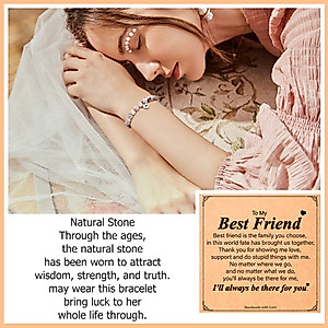 M MOOHAM Christmas Gifts for Friends - C Initial Bracelets for Teen Girl Gifts Friendship Bracelets Christmas Gifts for Teens Birthday Gifts for Friend Christmas Gifts for Girls