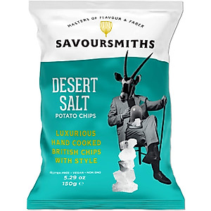 SAVOURSMITHS Hand Cooked Potato Chips, Variety Pack, Gluten Free, Non GMO, All Natural, 5.29 Oz, 4 Count (Pack of 2)