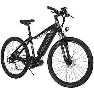 ROYCE UNION RTE 26” Electric Mountain Bike, Pedal Assist to 20MPH, Matte Black, 8 Speed, Removable 36V 10.4AH Lithium Battery