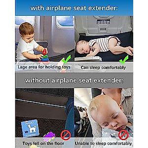 B1jounie YA Flyaway Kids Bed Airplane, Toddler Travel Bed, Baby Airplane Essentials, Airplane Seat Extender for Kids, Portable Airplane Bed for Toddler, Airplane Travel Essentials for Kids