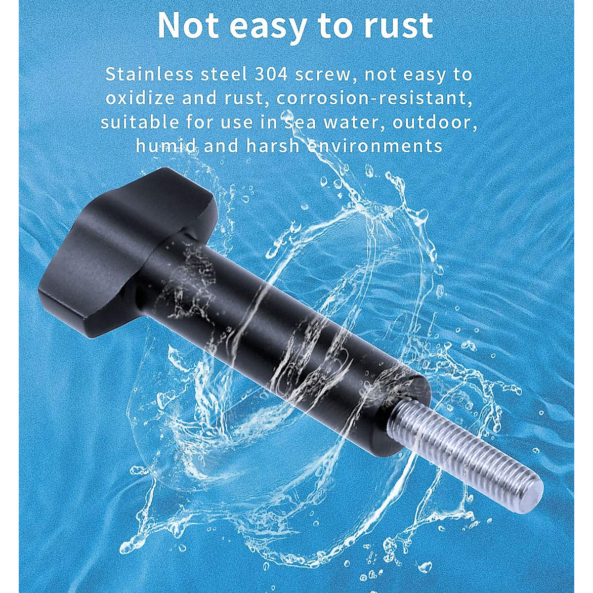 FEICHAO 3Pcs CNC Thumbscrew M5 Compatible for GOPRO Hero 9 Hero 8 Hero 7 MAX All Series/ EK7000 4K and Other Cameras (2.52in / 64mm)