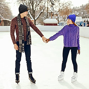 Beanies for Men Acorn Embroidery Flowers and Plants Winter Hats for Women Acrylic Skull Cap 1 Size Brown Design Only