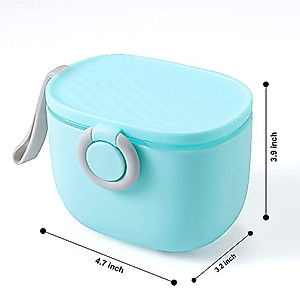 PandaEar Baby Infant Formula Dispensers Mixers| Portable Container Scoop Included| Travel Outdoor Activities (Blue)