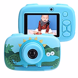 01 Digital Cameras, Hd 1080P Children Camera, 2 Inch IPS Screen Continuous Shooting Christmas Birthday Present for Children Thanksgiving(Blue)