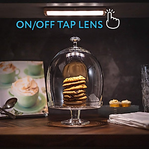 Brilliant Evolution Wireless Ultra Thin LED Light Bar 1 Pack - Battery Operated Lights - Kitchen Under Cabinet Lighting - Closet Light - Stick On Push Light - Under Counter Lights for Kitchen