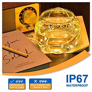 Ostwiki Fairy Lights Battery Operated, 6-Pack Mini String Lights, 20 LED 7ft Twinkle Firefly Starry Lights for DIY Craft Mason Jar Bedroom Wedding Party Table Christmas Decoration (Warm White)