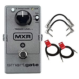 MXR M-135 Smart Gate Noise Gate Pedal with 4 Free Cables!