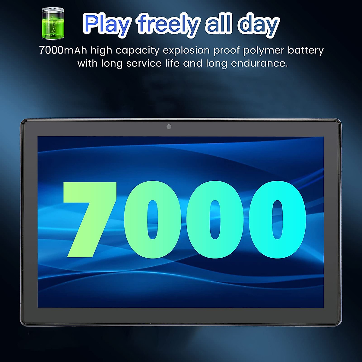 S18 Tablet 10 for 10 PC Tablet 4G LTE, 6GB RAM, 256GB ROM, Octa Core Processor, FHD IPS Touchscreen, 5MP Front 8MP Rear Camera, WiFi, 7000mAh (Blue)