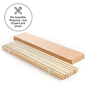 Classic Brands Xtreme Heavy-Duty Solid Wood Bed Support Slats | Bunkie Board, Queen