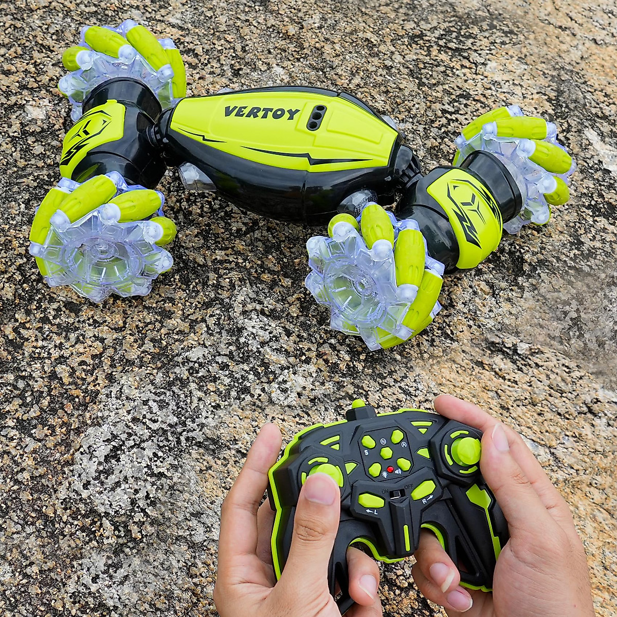 VERTOY Gesture Sensing Stunt RC Cars Toys for Boys - 4WD 2.4GHz Hand Controlled Remote Control Car with Light Music, Best Gifts Ideas for Kids Age 7 8 9 10 11 12 Year Old