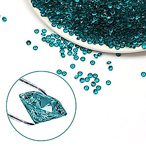 Miraise 10000 Acrylic Crystals Diamonds Confetti Scatter Crystals Wedding Scatter Table Home Decoration 4.5mm (Teal Blue)…