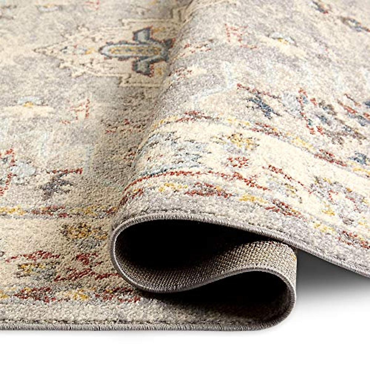 Home Dynamix Venice Loreta Area Rug, Grey/Ivory, 7'10"x10'2"