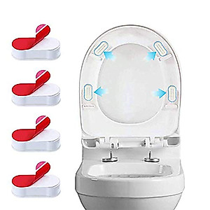 Apure Bidet Toilet Seat Bumper for Bidet with Strong Adhesive (4pcs)