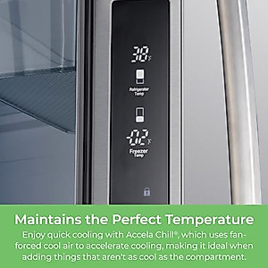 Kenmore 46-75515 Counter-Depth French Door Refrigerator/Freezer with Fingerprint-Resistant Stainless Steel, Ice Maker, Quiet and Energy Efficient Inverter Compressor, 36 Inch