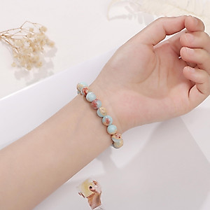 Yiyang 30th Birthday Gifts for Her Women Natural Stone Bracelet 30th Birthday Decorations Card 30 Year Old Female Birthday Gift Ideas for Women Friends Daughter Birthday Gifts for Turning 30 Women