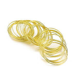 Ensoul Flower Mixed Metal Aztec Multi Bangle Set of 50