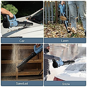 AVID POWER 20V Cordless Leaf Blower, Electric Battery Operated Blower with Two Batteries, Dual-Speed Settings and Charger Included, Light Duty for Lawn Care