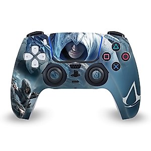 Head Case Designs Officially Licensed Assassin's Creed Altaïr Hidden Blade Key Art Vinyl Faceplate Sticker Gaming Skin Case Cover Compatible with Sony Playstation 5 PS5 DualSense Controller