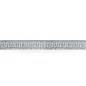 Bling Jewelry Herringbone Reversible Flat Greek Key Design Flexible Strong Chain For Women Bracelet .925 Sterling Silver Made In Italy