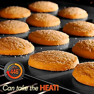 NutriChef 3-Piece Nonstick Oven Cookie Sheets for Baking - Heavy Duty Carbon Steel Baking Sheet Pans Set - Large, Medium, and Small Sized Baking Tray - Dishwasher Safe, Black