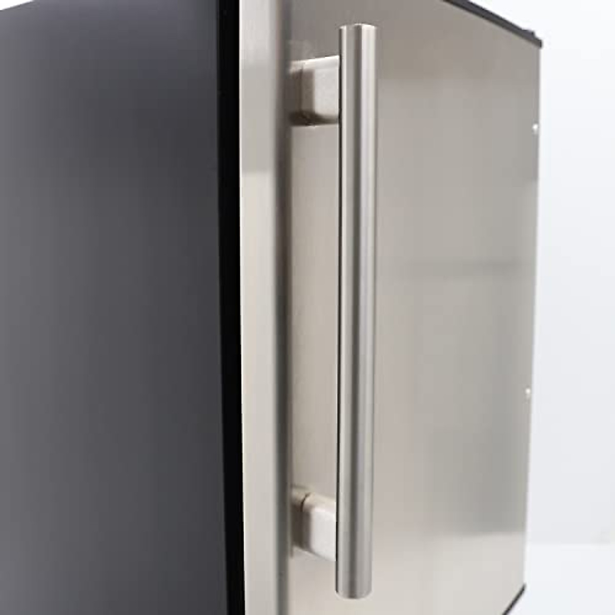 DUURA DCIM15C Crescent Ice Maker Front-Venting for Countertop or Built-in Use No Drain Line Needed, 18-Inches Wide, 15-Lb., Metallic