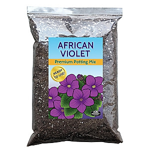 African Violet Natural Potting Soil Mix (Made in USA) (4 Dry Quarts)