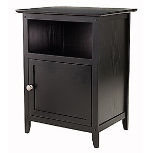 Winsome Wood Henry Accent Table, Black, 19 inches