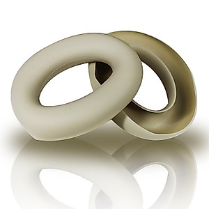 Adhiper Silicone Ear Pads Cover Protector for Sony WH-1000XM3/1000XM4 Headphone Cushions,Sweat-Proof and Washable Ear Cushions Cover for Sony WH-1000XM3/1000XM4(WH1000XM3/1000XM4) (Off White)