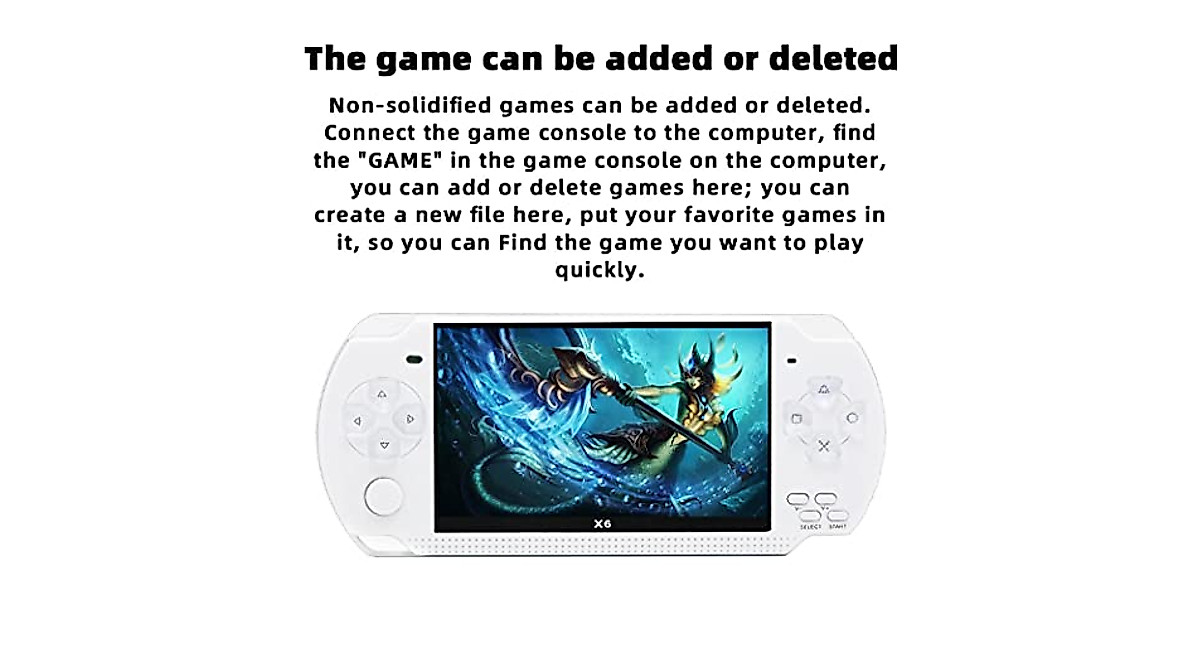 JXD 4.3" Handheld Game Console with 1500 Games