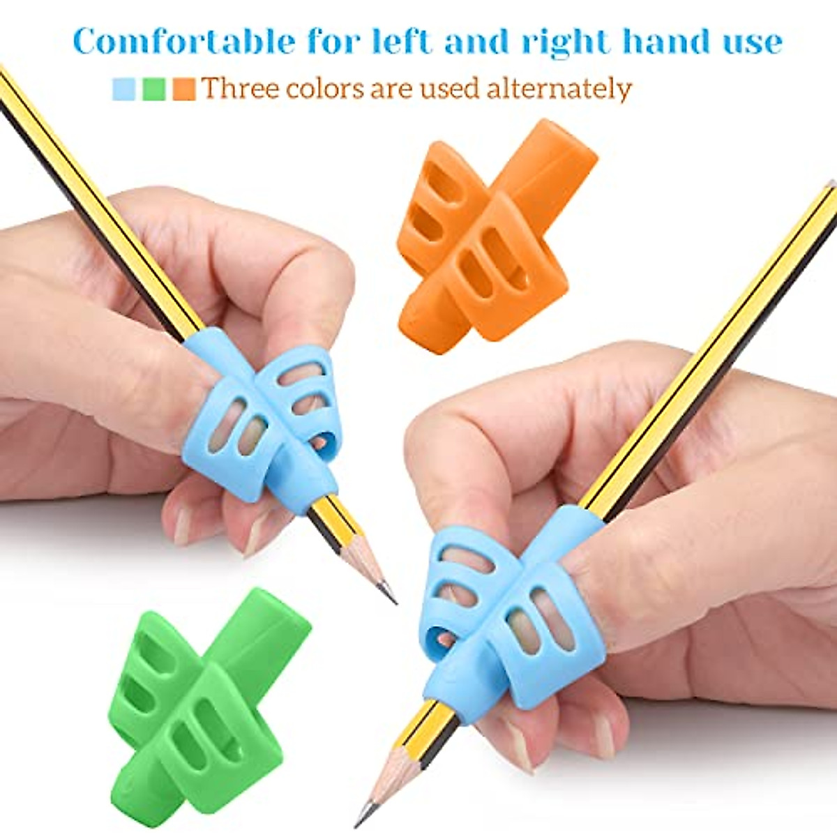 3Pack Pencil Grips for Kids Toddlers 2-4 Years Handwriting Posture Correction Training Writing Aid Tools, Pencil Grippers Holder for Kindergarten Classroom, Preschoolers, Beginning Writer Special Need