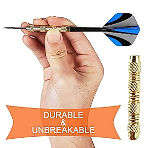 Accmor Steel Tip Darts, Professional Metal Darts, Darts Metal Tip Set, Metal Darts for Dartboard,18 pcs