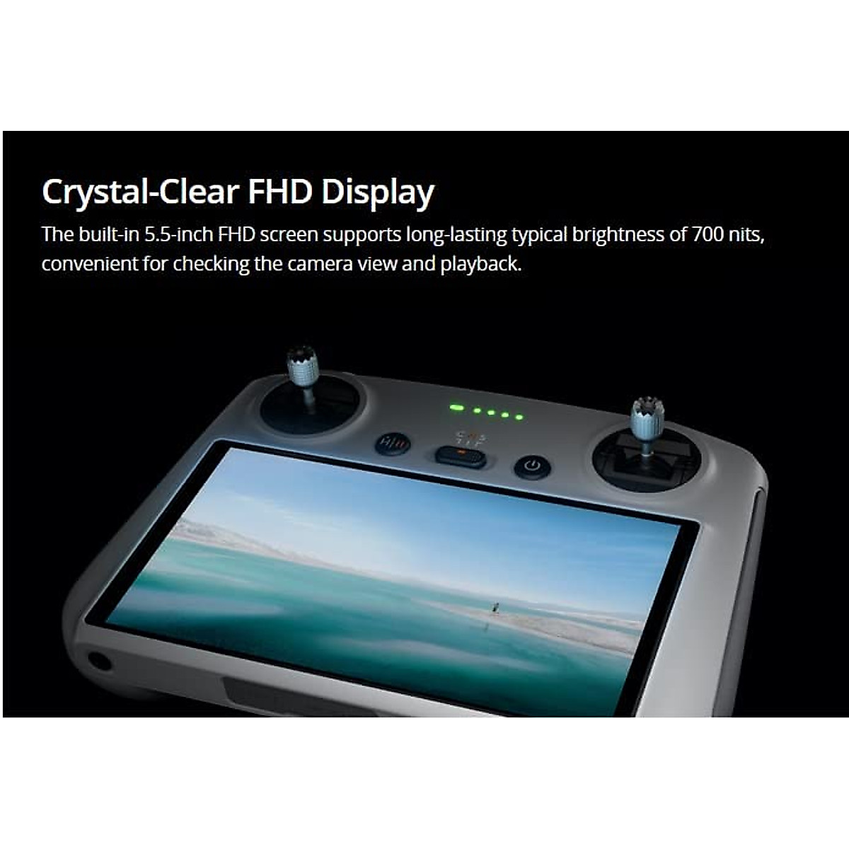 Original RC Controller - High-performance remote control for DJI Mavic 3 and DJI Mini 3 Pro, O3+ image transmission support, transmission distance up to 15 km, with Lanyard and screen tempered film