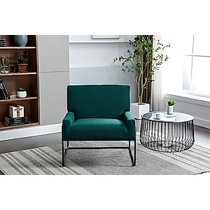 Dsnyu Velvet Accent Chair, Arm Chair Modern Comfy Home Furniture for Living Room 27.95" L X 30.51" W X 29.13" H