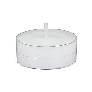 Zest Candle 50-Piece Tealight Candles, White