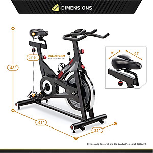 Circuit Fitness Club Revolution Cycle for Cardio Exercise - Red