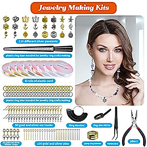 Labeol Ring Making Kit 32 Colors Crystals Beads for Jewelry Making Kit Gemstone Chip Beads Irregular Nataral Stone with Jewelry Making Supplies Bracelet Making