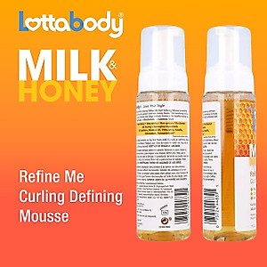Lottabody, Refine Me Curl Defining Mousse, Medium Hold for Soft Curls, Moisturizes, Controls Frizz, 7 Fl Oz